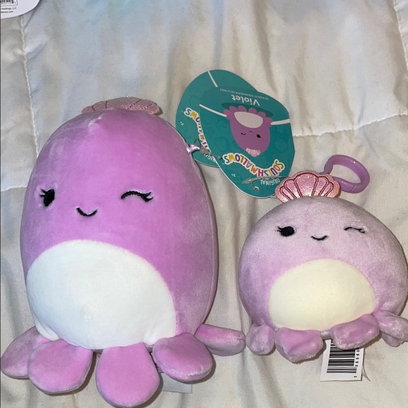 Squishmallows | Accessories | Squishmallow Bundle Violet Small And Clip Bundle Squish Sale ...